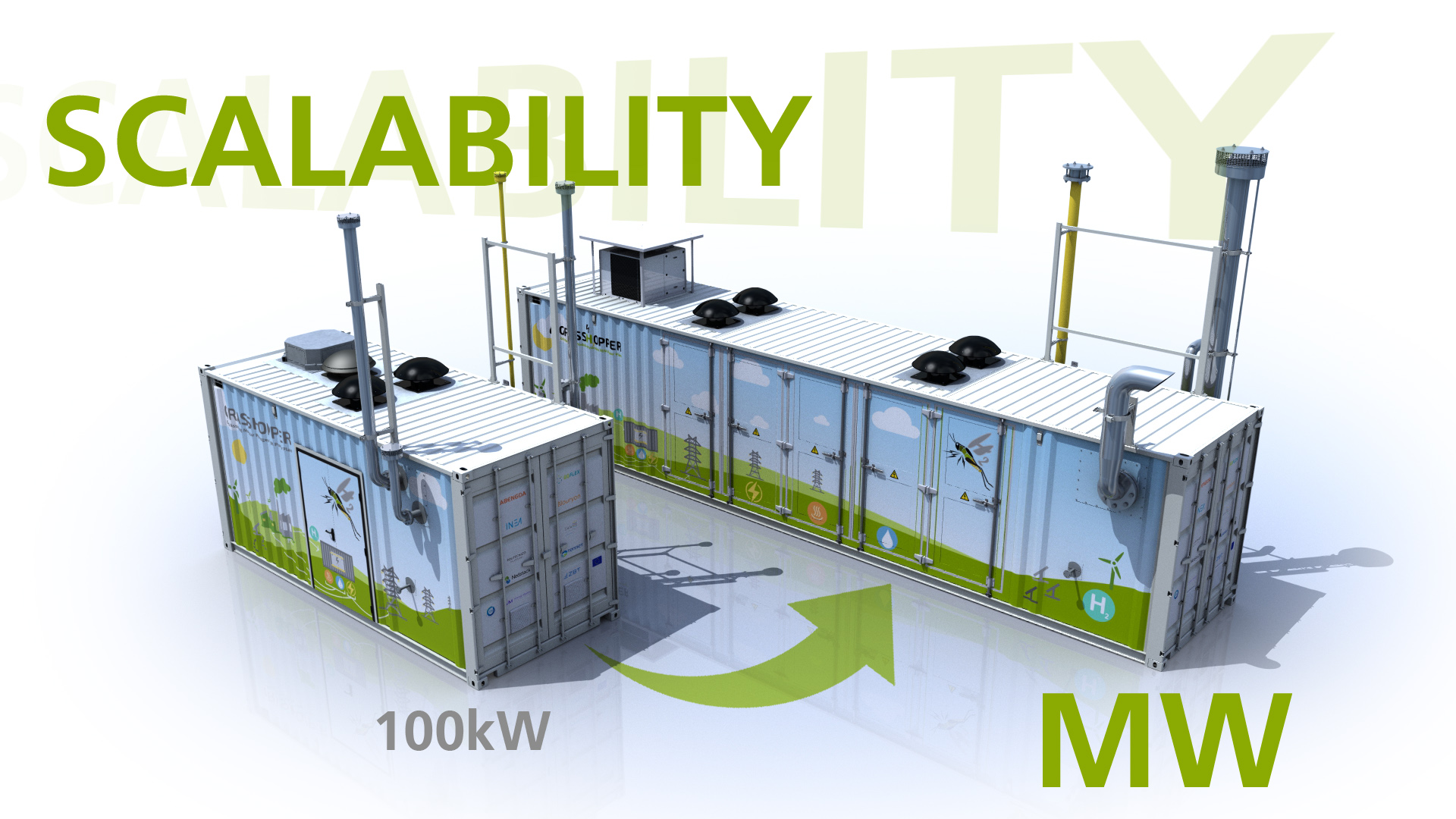 Containerized Hydrogen Fuel Cell Power Plants - Grasshopper Project Containerized Hydrogen Fuel Cell Power Plants - Grasshopper Project